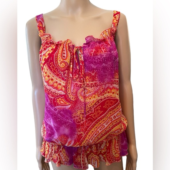 Heart Soul | Tops | Heart Soul Y2k Orange Red Hippie Boho Indie Western ...